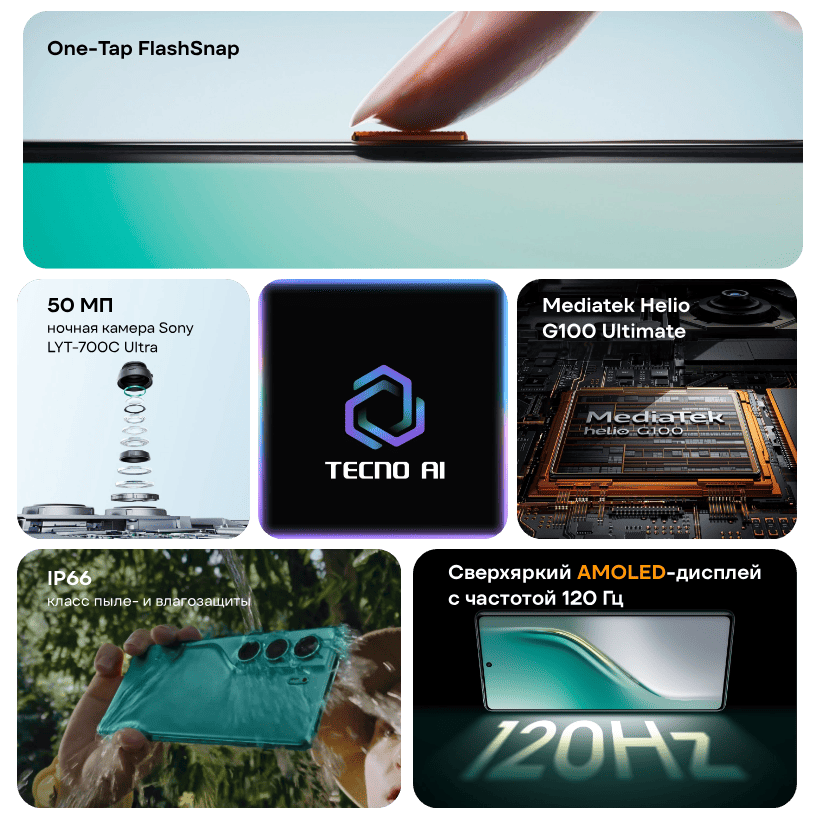 Смартфон Tecno Camon 40 12/256Gb Galaxy Black (CM5) :: Купить смартфон ...